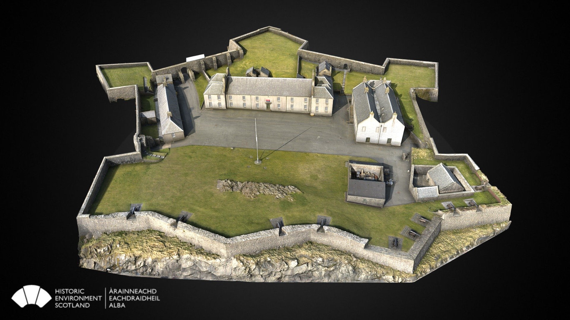 Fort Charlotte, Shetland - 3D model by Historic Environment Scotland ...