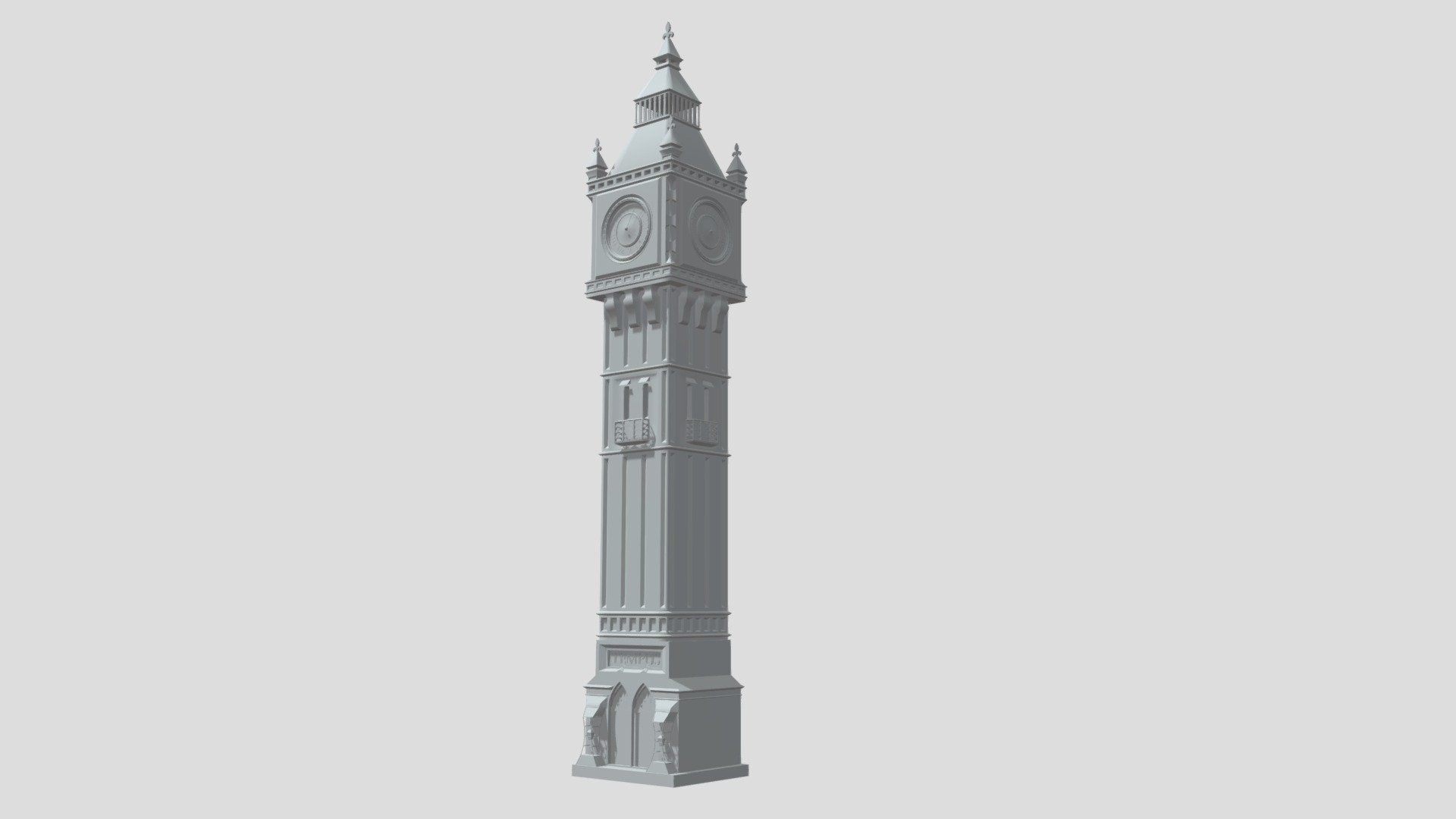 ClockTower - 3D model by Stay Happy (@9911alice9911) [e1dacf9] - Sketchfab