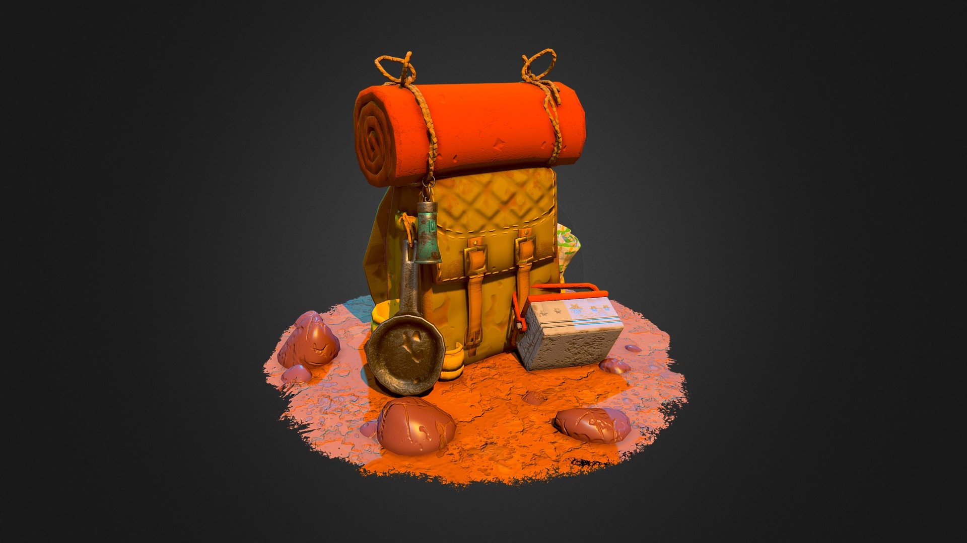Stylized Backpack - Realtime Scene - 3D model by Asiedu Michael ...