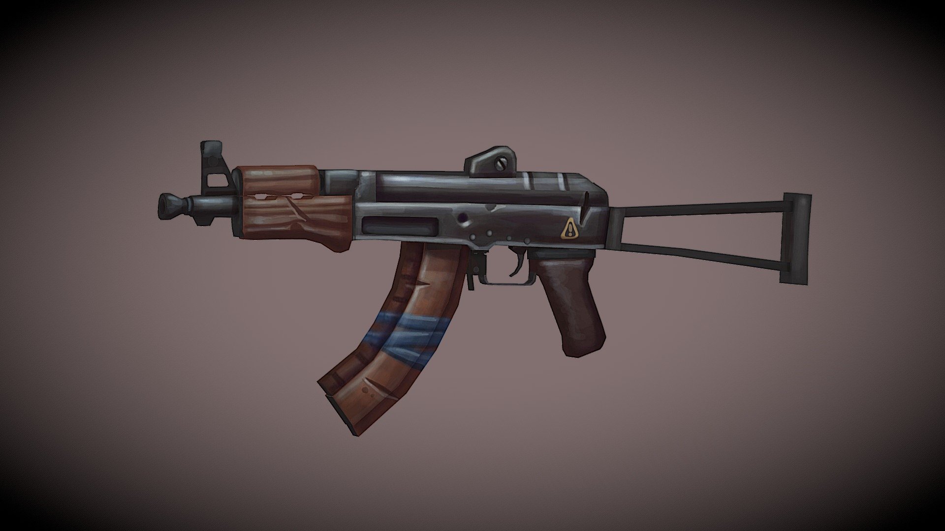 Low poly Hand Painted Ak-74U - Buy Royalty Free 3D model by Gabriel ...
