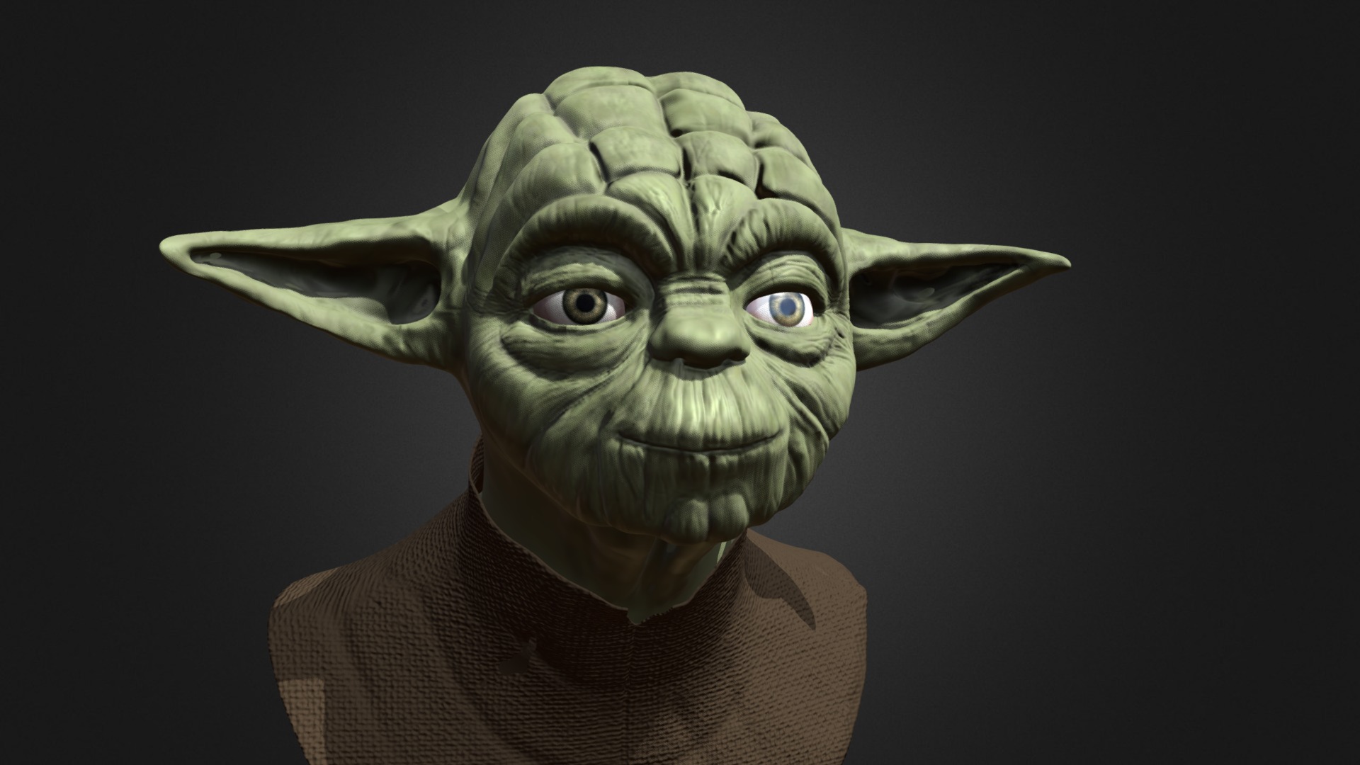 Yoda - 3D model by 3D-art UCM (@Design-UCM) [e1e47d2] - Sketchfab