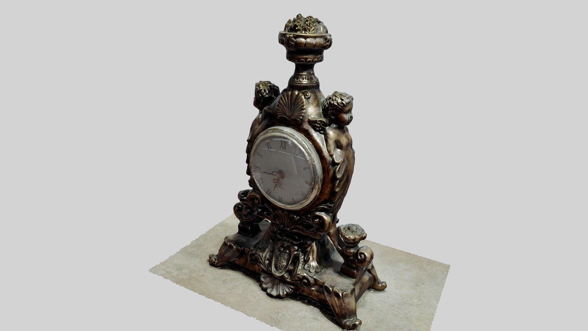 Antique Clock (3D Scanned) - 3D model by Uriel86 [e1e4fd8] - Sketchfab