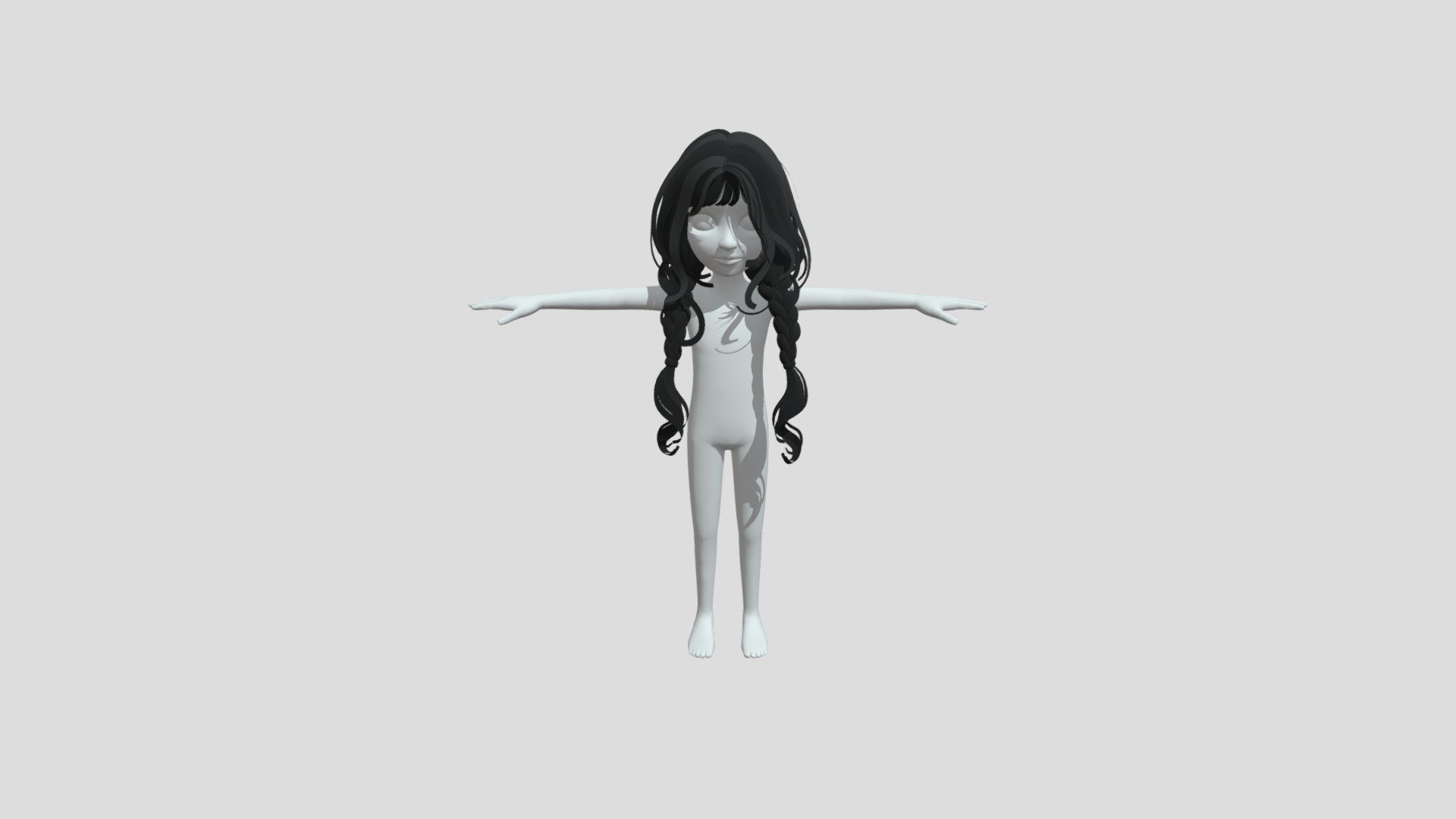 Hair-fbx-file-prefab-zepeto-template-3d-item-8z - 3D model by ...