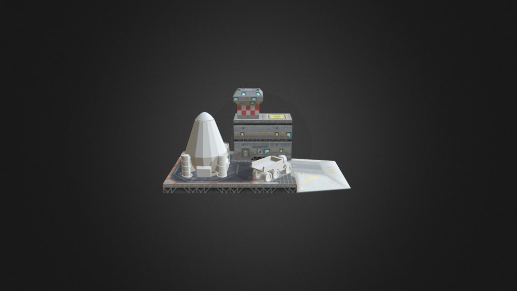 Space Port Tryout - 3D model by Tristan Kempen (@vcauxilum) [e1e9ca0 ...