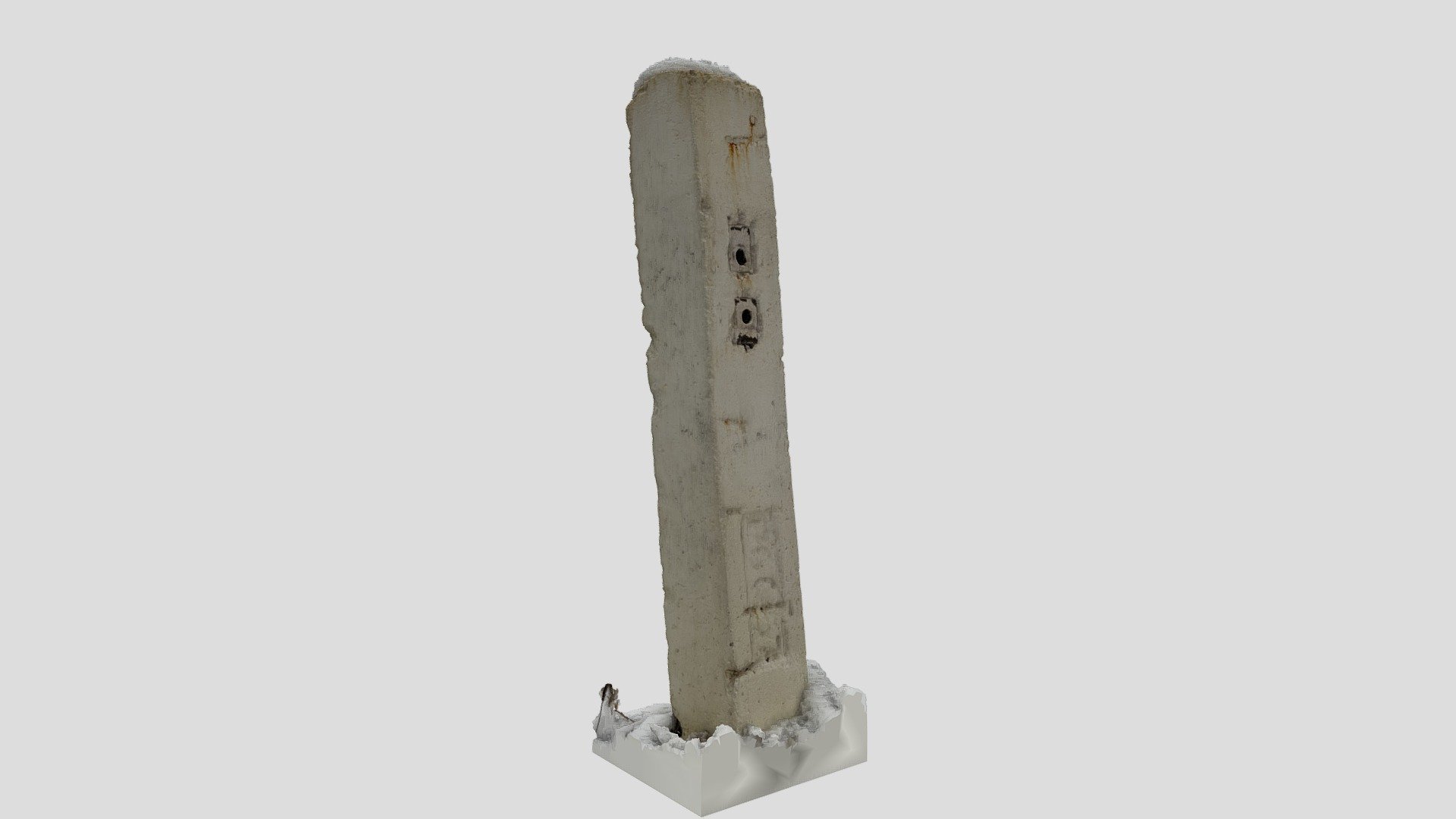 Road Post 01 - RAW Scan - Buy Royalty Free 3D model by Modulus Scan ...