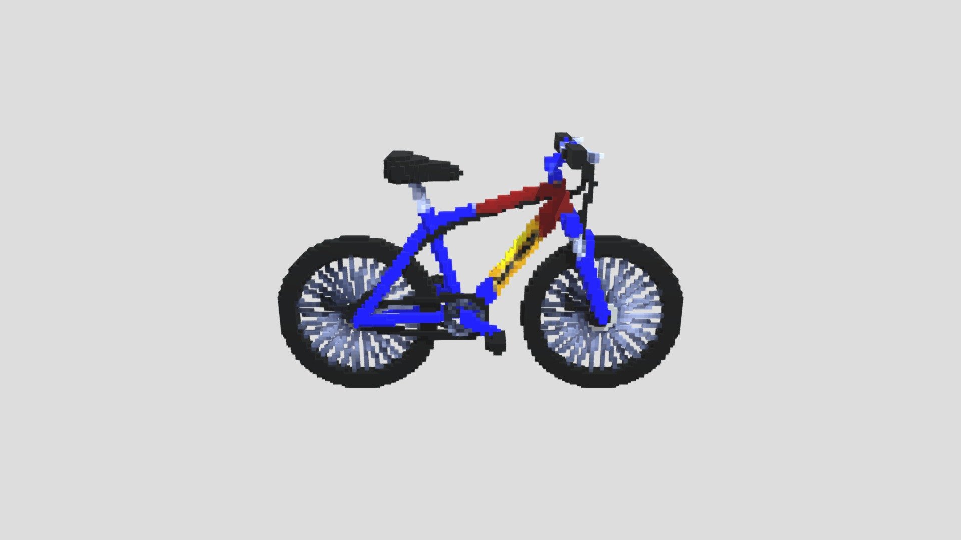 Bicyclet voxel model sandbox metaverse. - 3D model by iphone4sesp ...