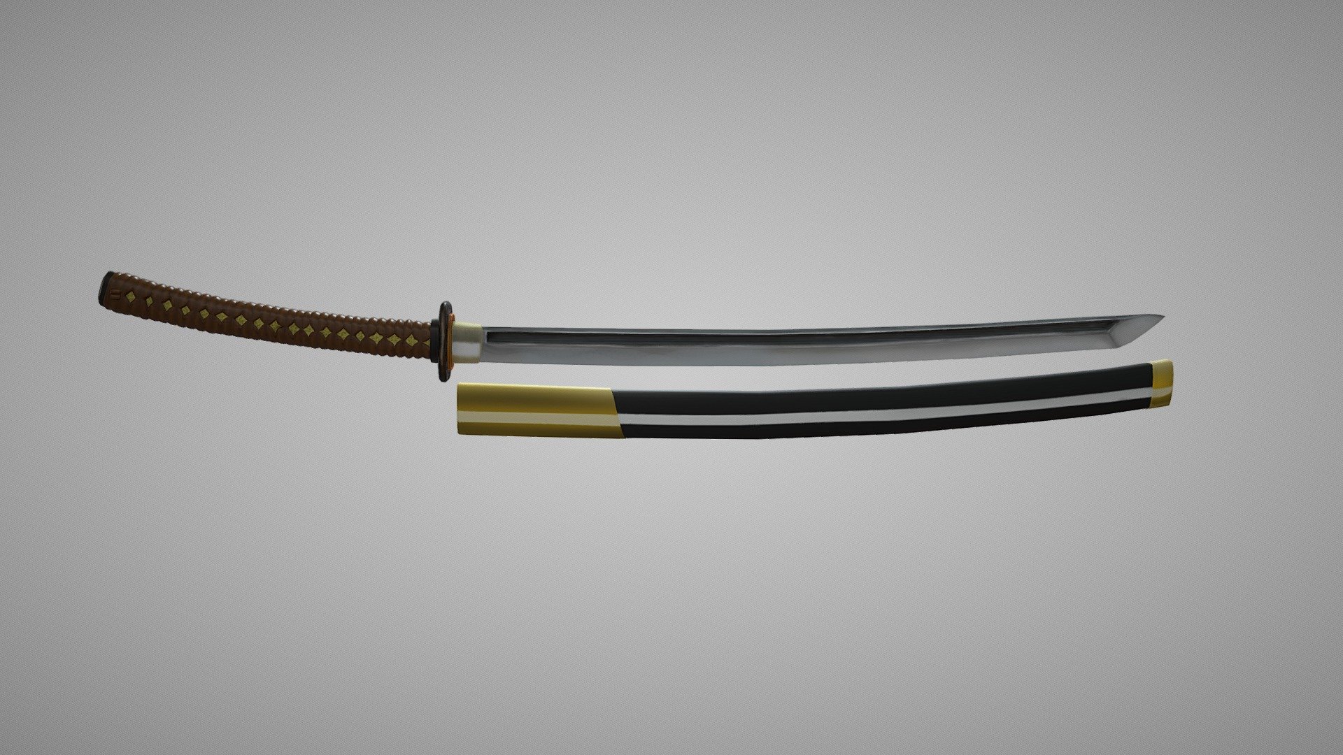 Samurai Sword - 3D model by 2802marcia [e1eb8f7] - Sketchfab
