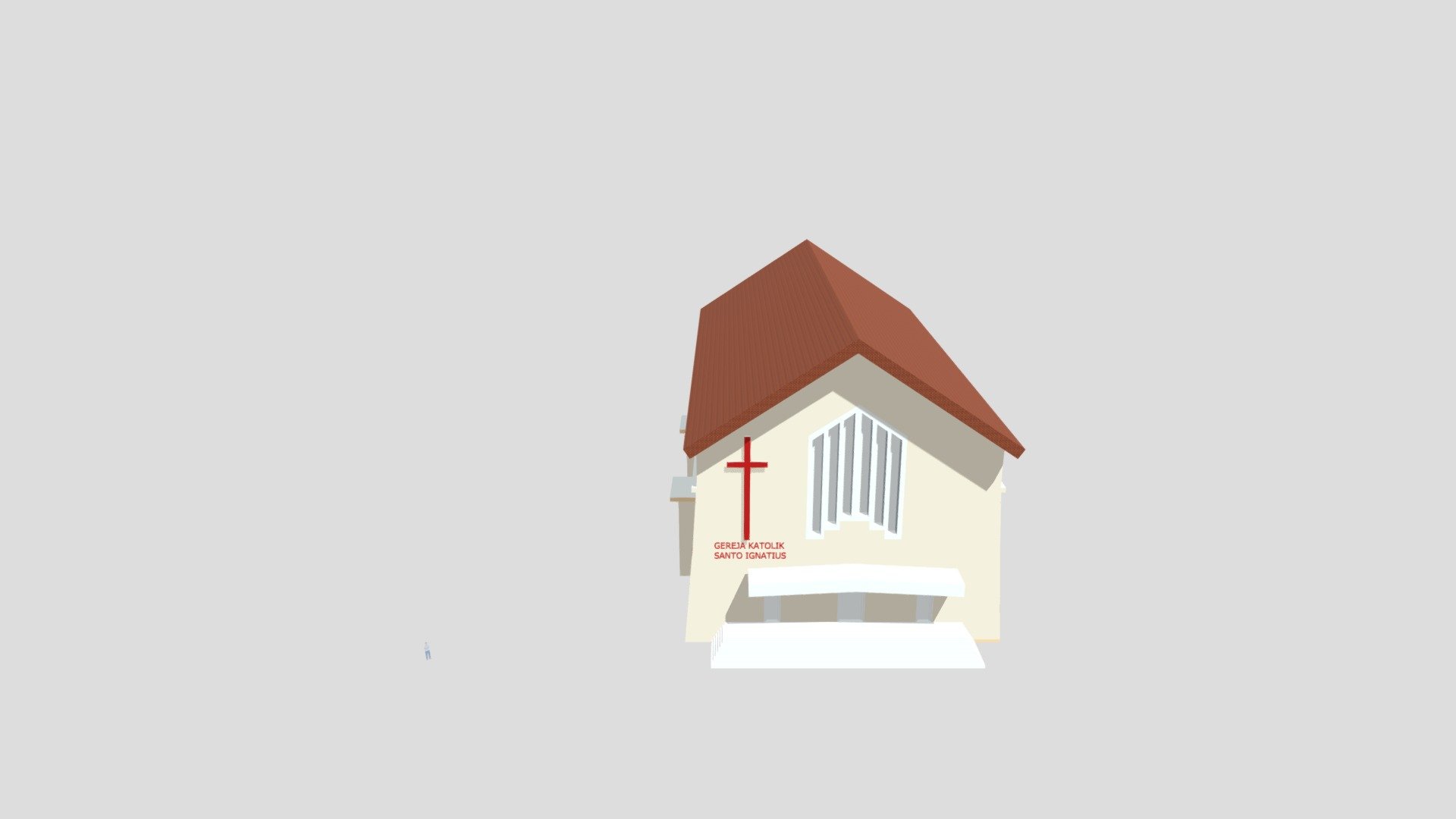 Gereja - 3D model by assyfahesa2020 [e1eee3e] - Sketchfab