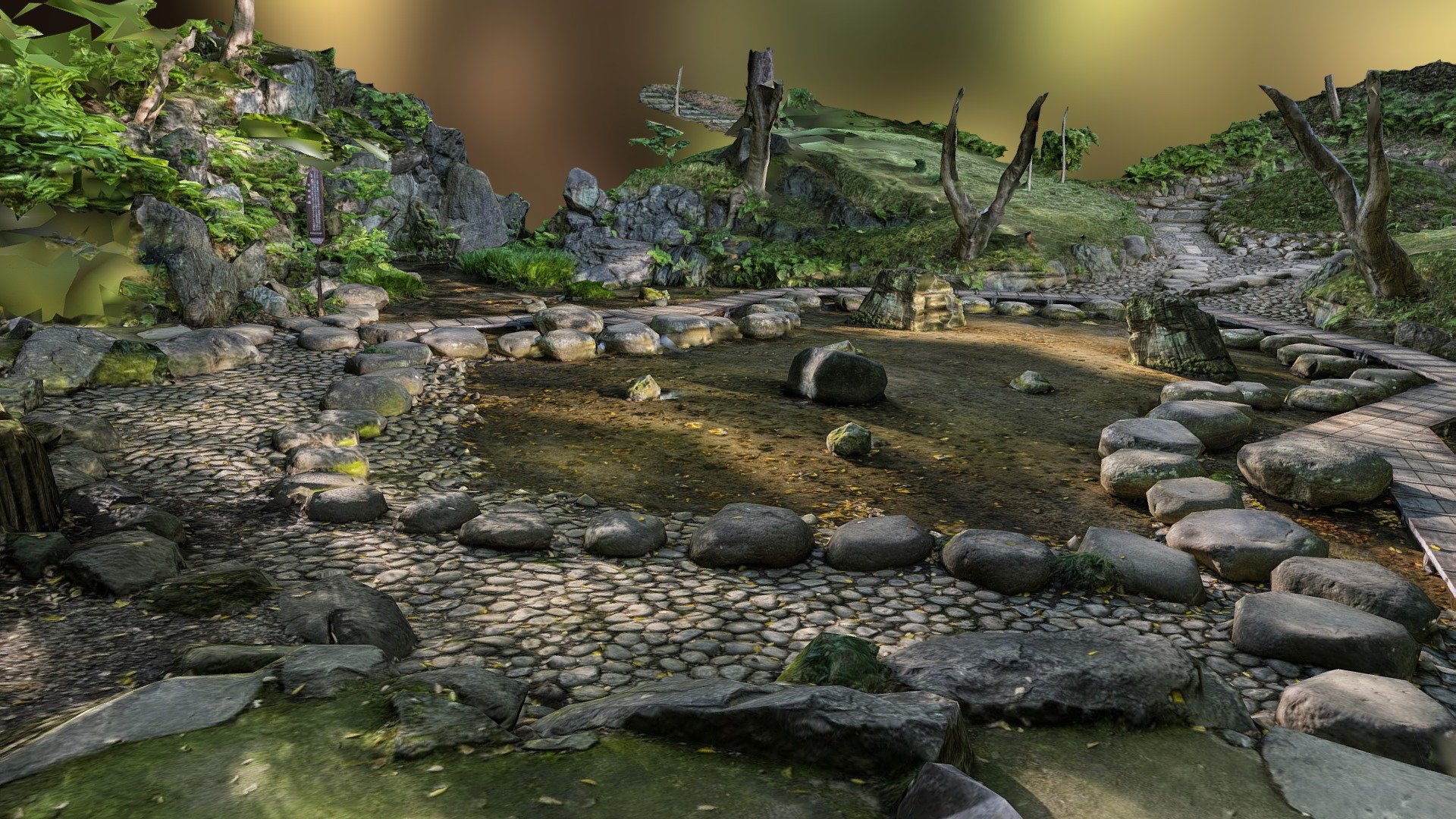 Park pond with stones photogrammetry scan - Buy Royalty Free 3D model ...