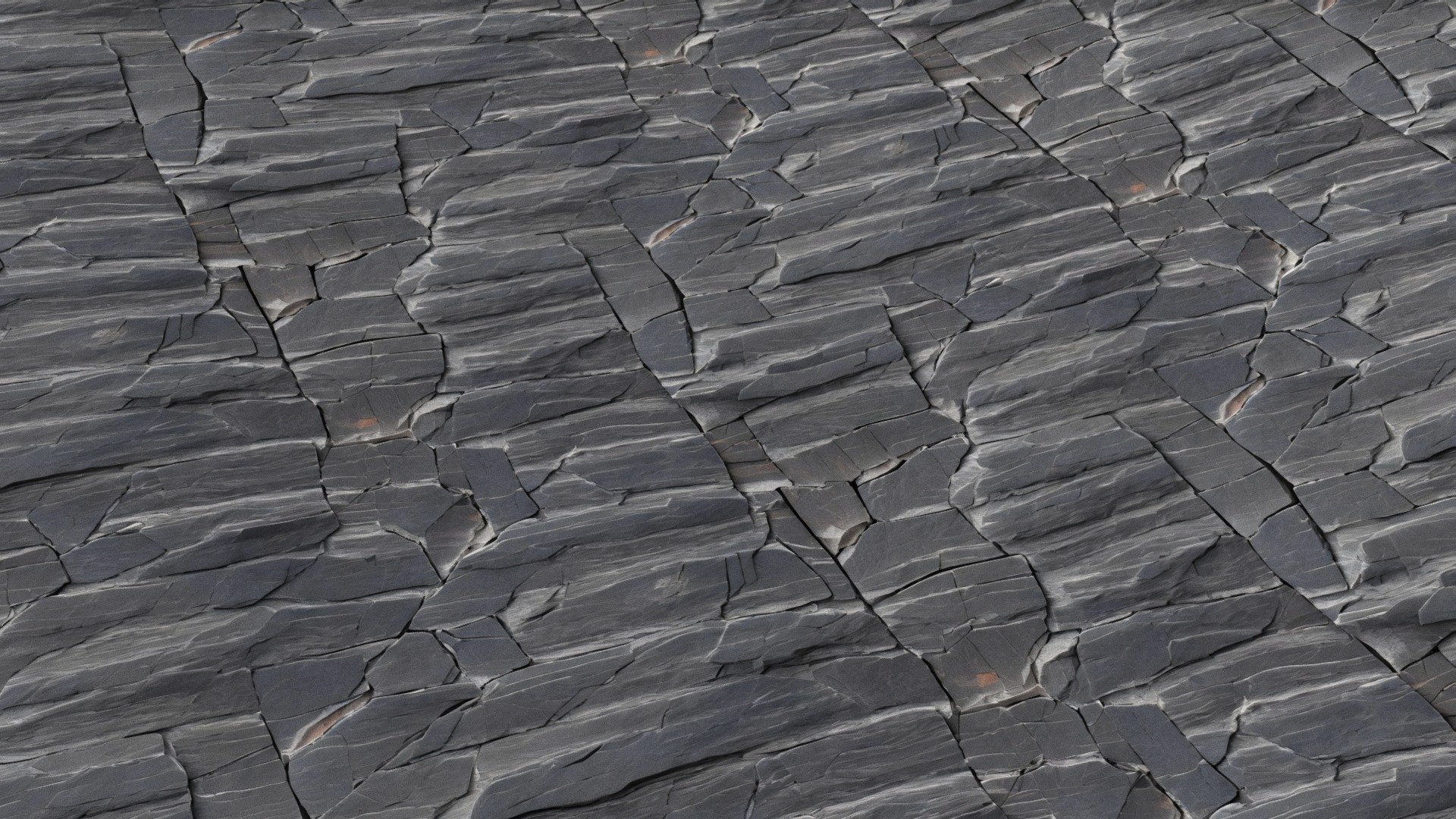 Grey natural slate stone wall - Download Free 3D model by Tijerín Art ...