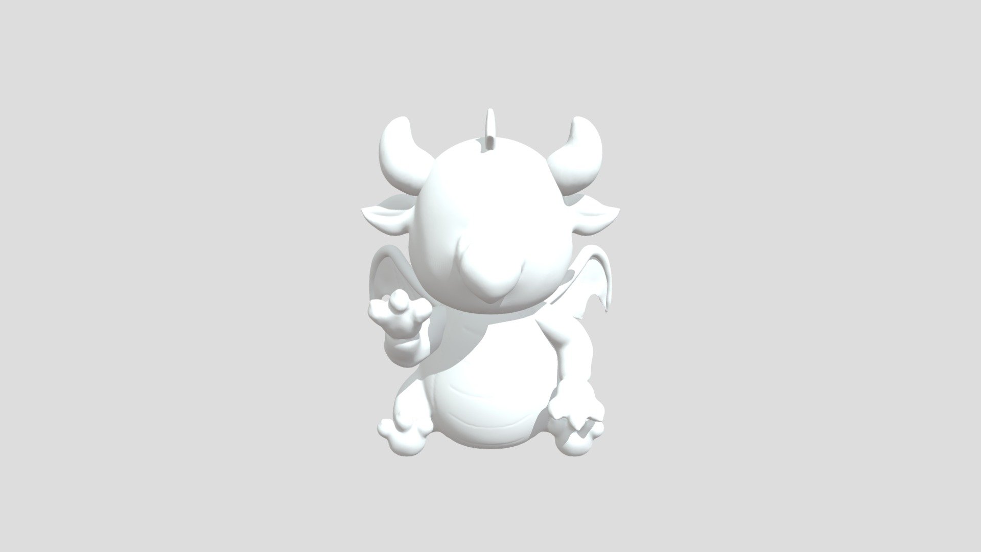 Tiny Dragon Figure - 3D model by Lev Kravets (@LevKravets) [e1f6087 ...