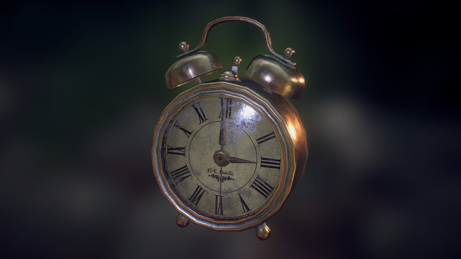 Antique Clock - 3D model by necaticengiz [e1f679b] - Sketchfab