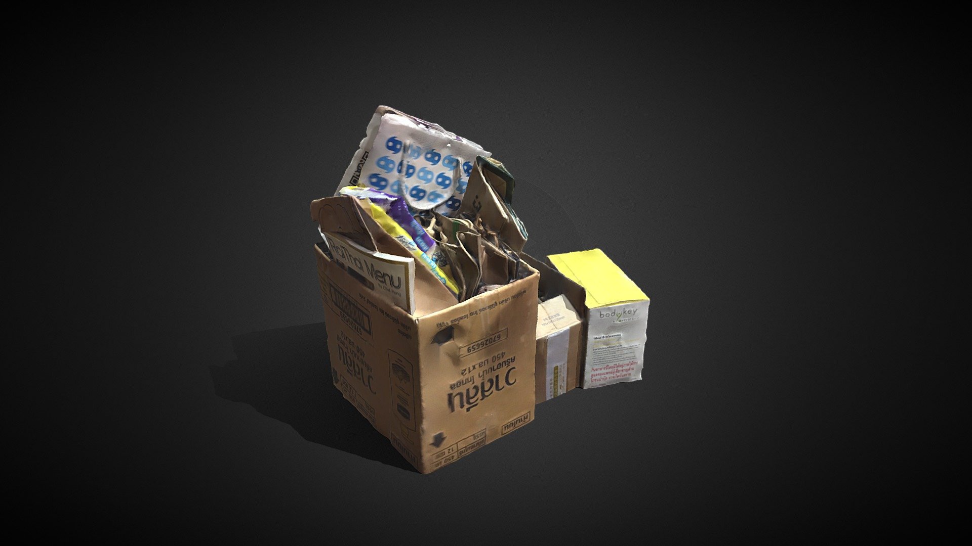 Carton box - Buy Royalty Free 3D model by KimtueKP [e1f8e05 ...