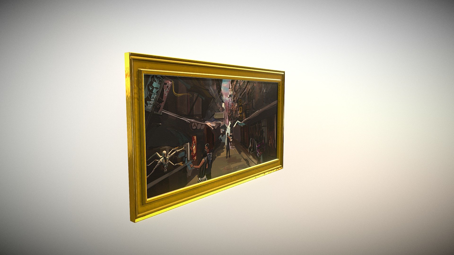 Painting Frame 01 - 3D model by ianzhouart2 [e1f966a] - Sketchfab