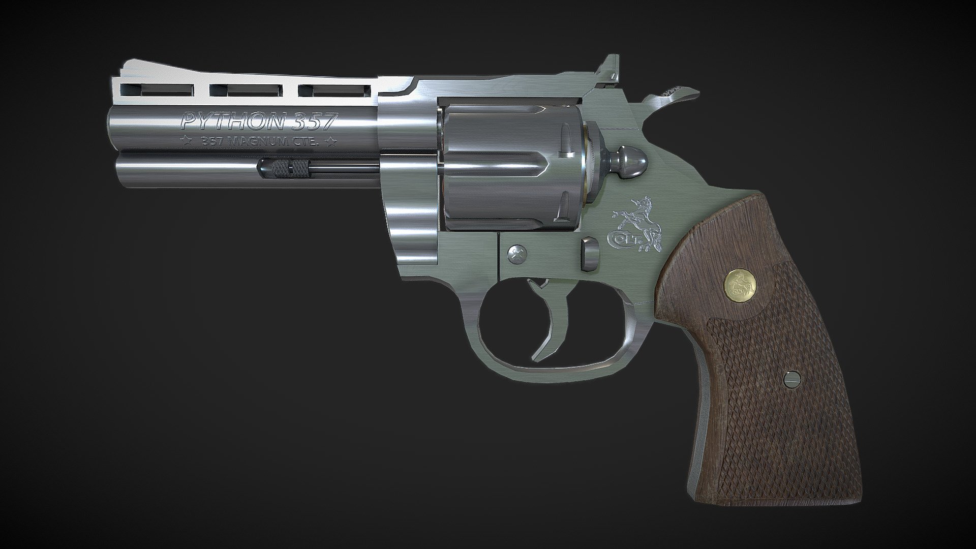 Magnum Python 357 - 3D model by Aurélien Leroy (@aurel91) [e1fd99c ...