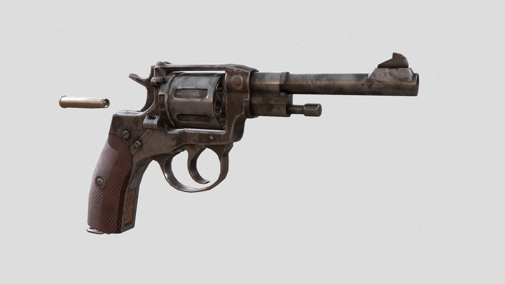 Nagant 1910 Imperial Tula factory, gameready - 3D model by lixtenstein ...