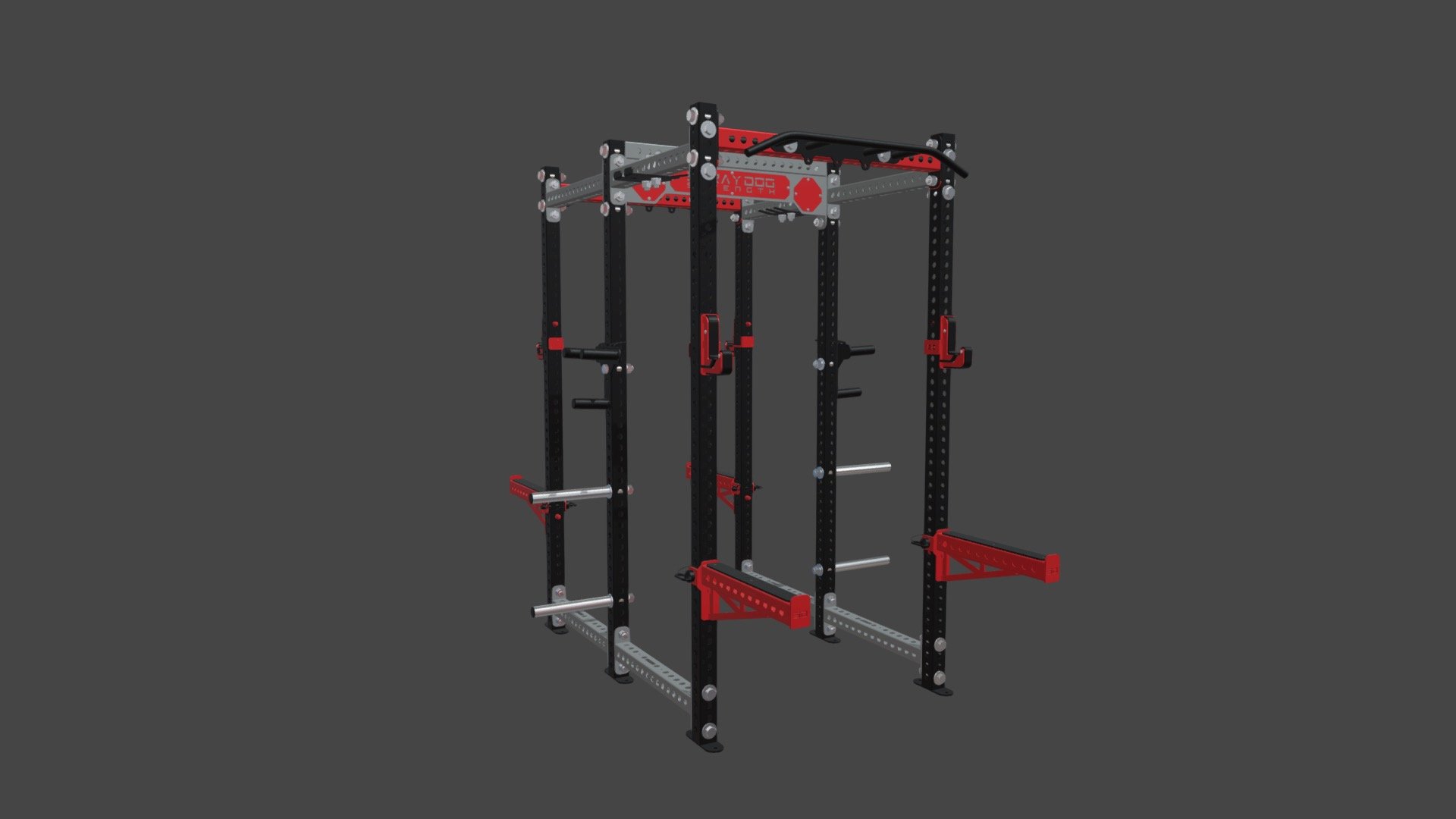 Alpha Double Half Rack - 3D model by Straydog Strength (@dpurdy) [e1ffdee] - Sketchfab