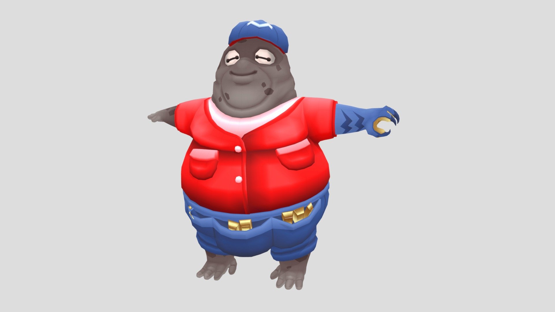 Ribbert - Game Character - 3D model by Dyspie [e20339c] - Sketchfab