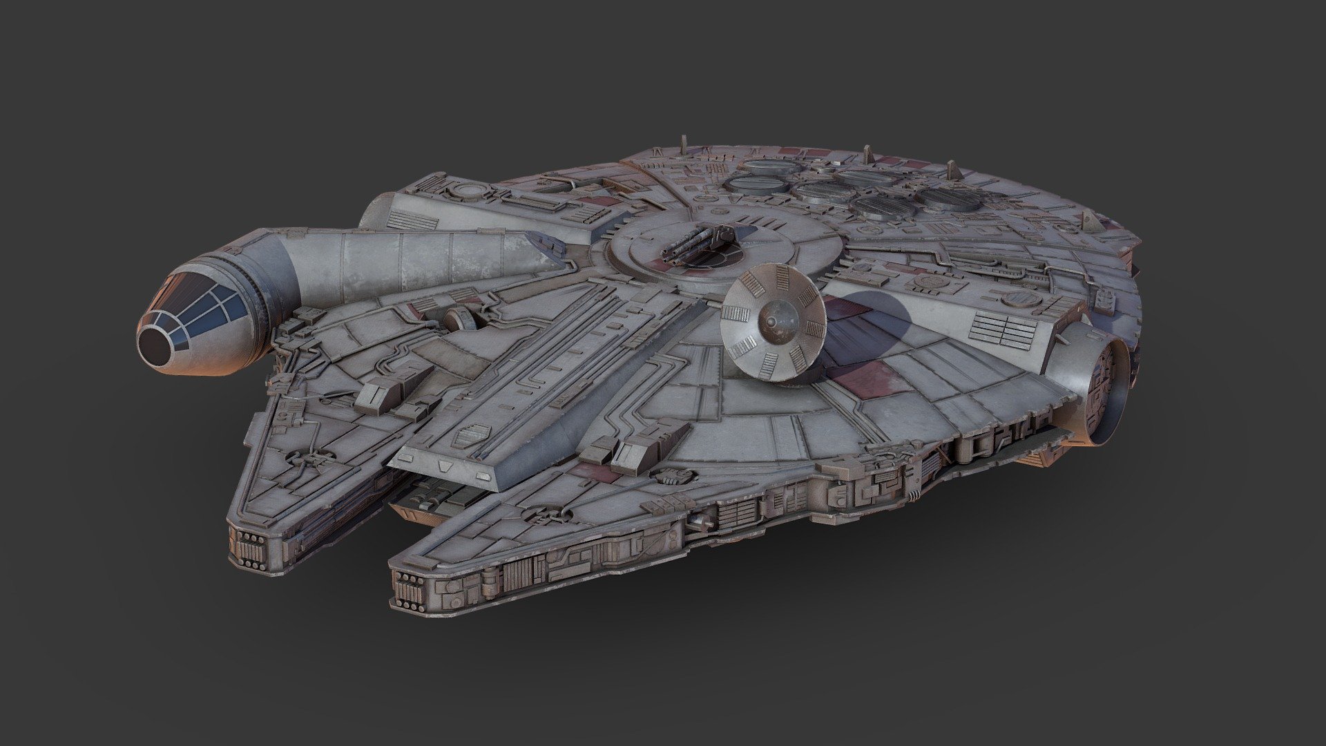 Low Poly Millennium Falcon - Buy Royalty Free 3D model by Vila ...