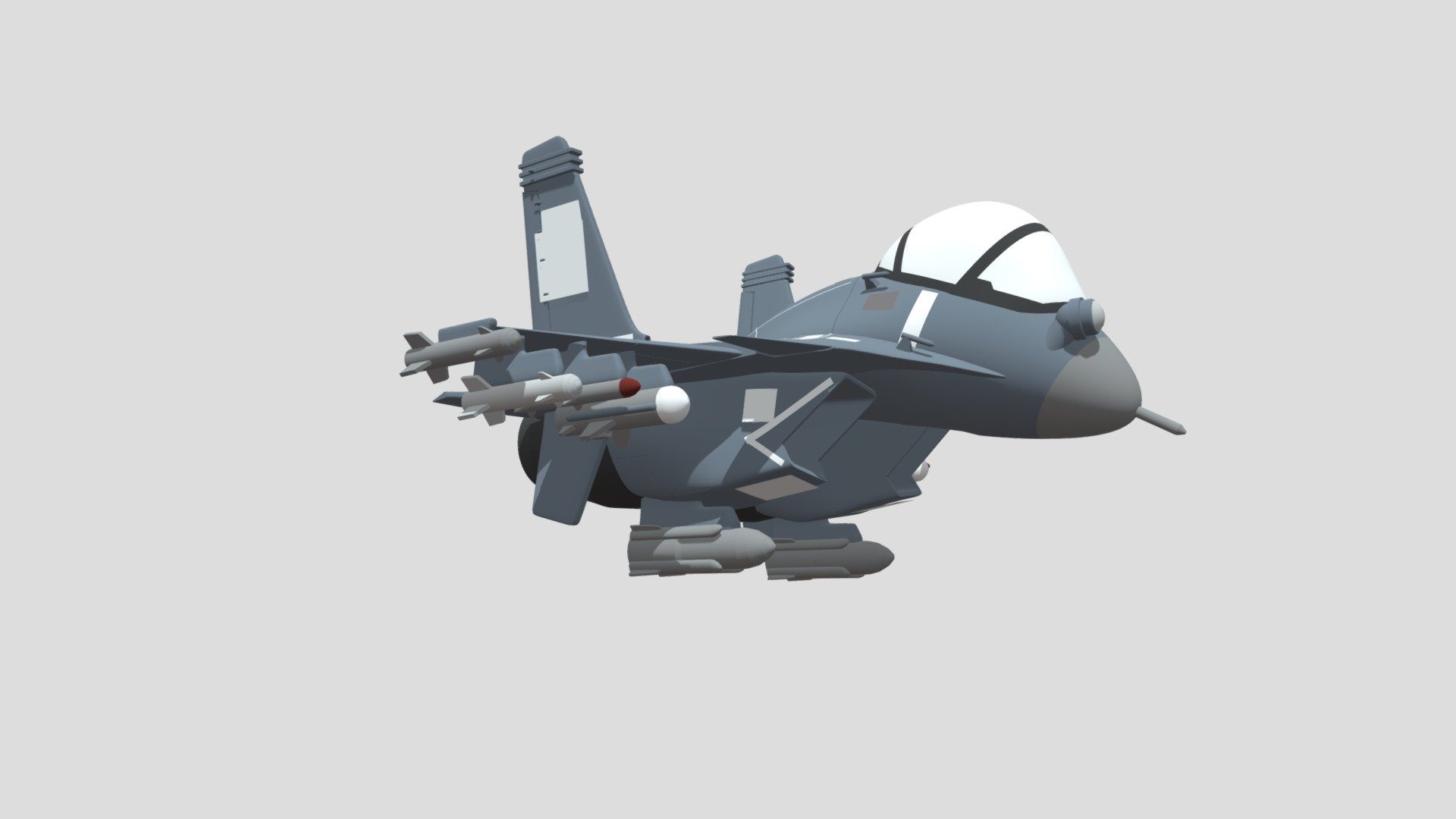 China Naval aviation J15 -- Q version - 3D model by rocknroy [e2056b1 ...