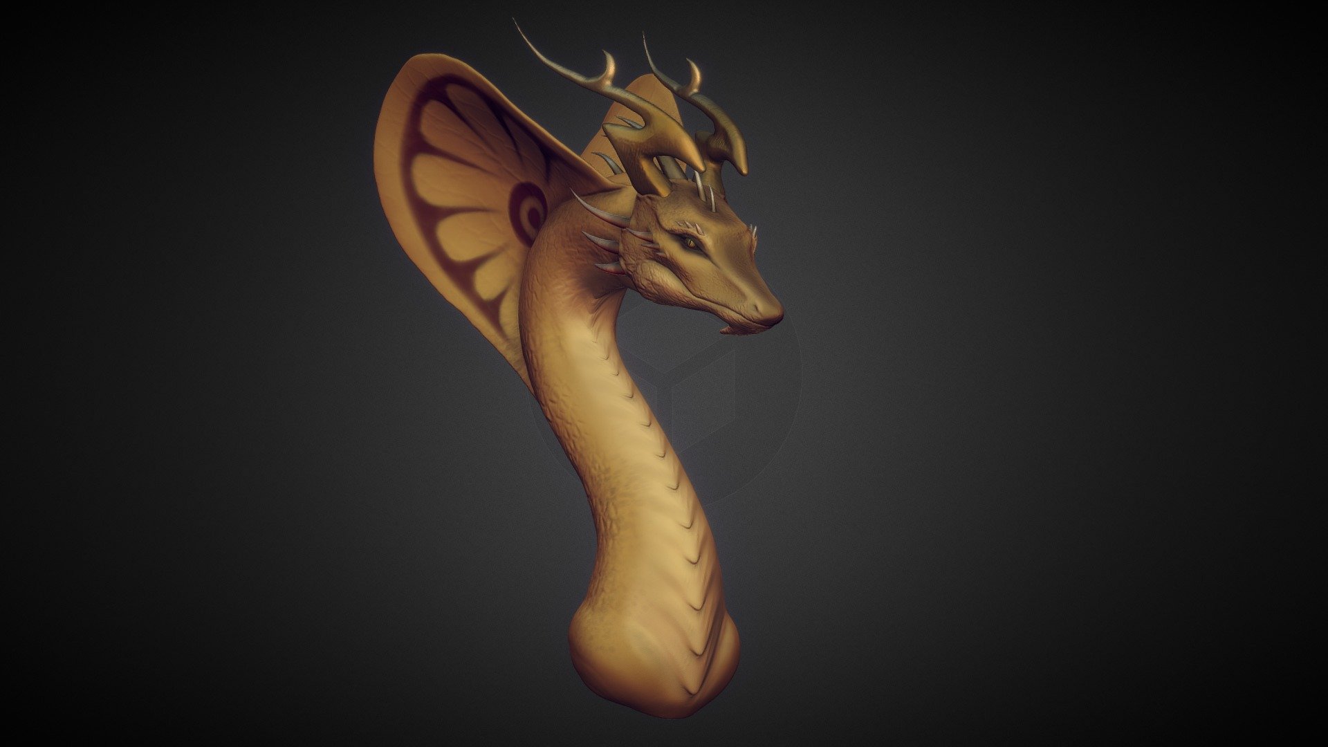 Desert dragon bust - 3D model by mkizimenko98 [e206850] - Sketchfab
