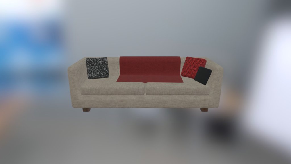 Comfy Couch - 3D model by goodle-guts [e207526] - Sketchfab