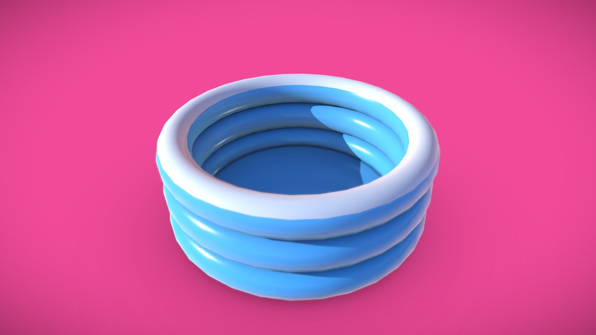 Circle Inflatable Children Swimming Pool - 3D model by We3Do ...