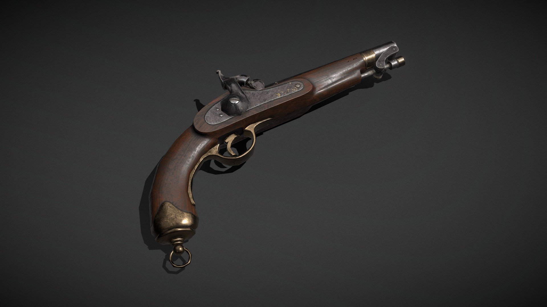 Garrucha | In Game - 3D Ranged Weapon - 3D model by Elemental Game ...