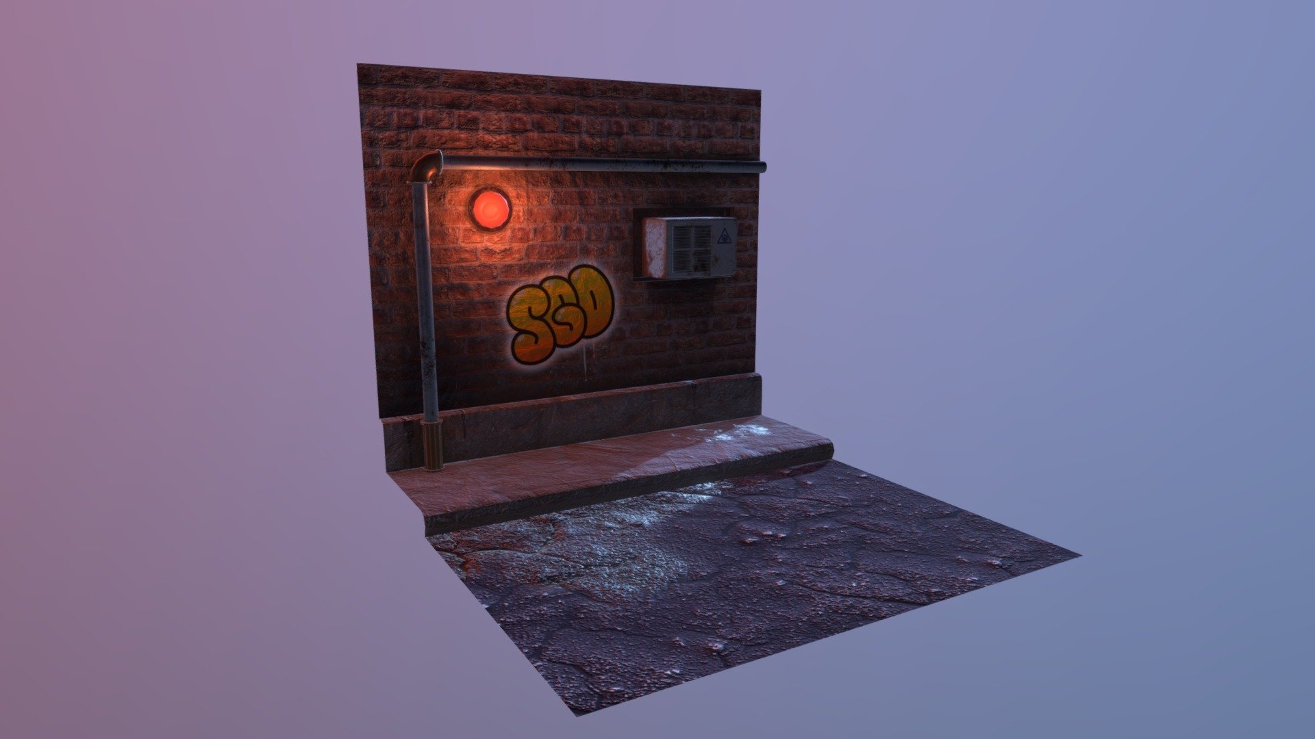 Alley - 3D model by djj3624 [e20b8fd] - Sketchfab