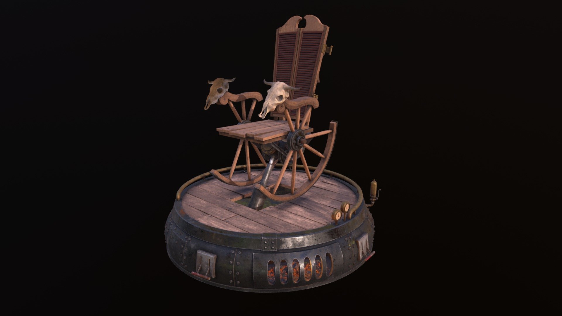 Rocking Rodeo Chair - 3D model by Chris Robinson (@MrChristopher ...