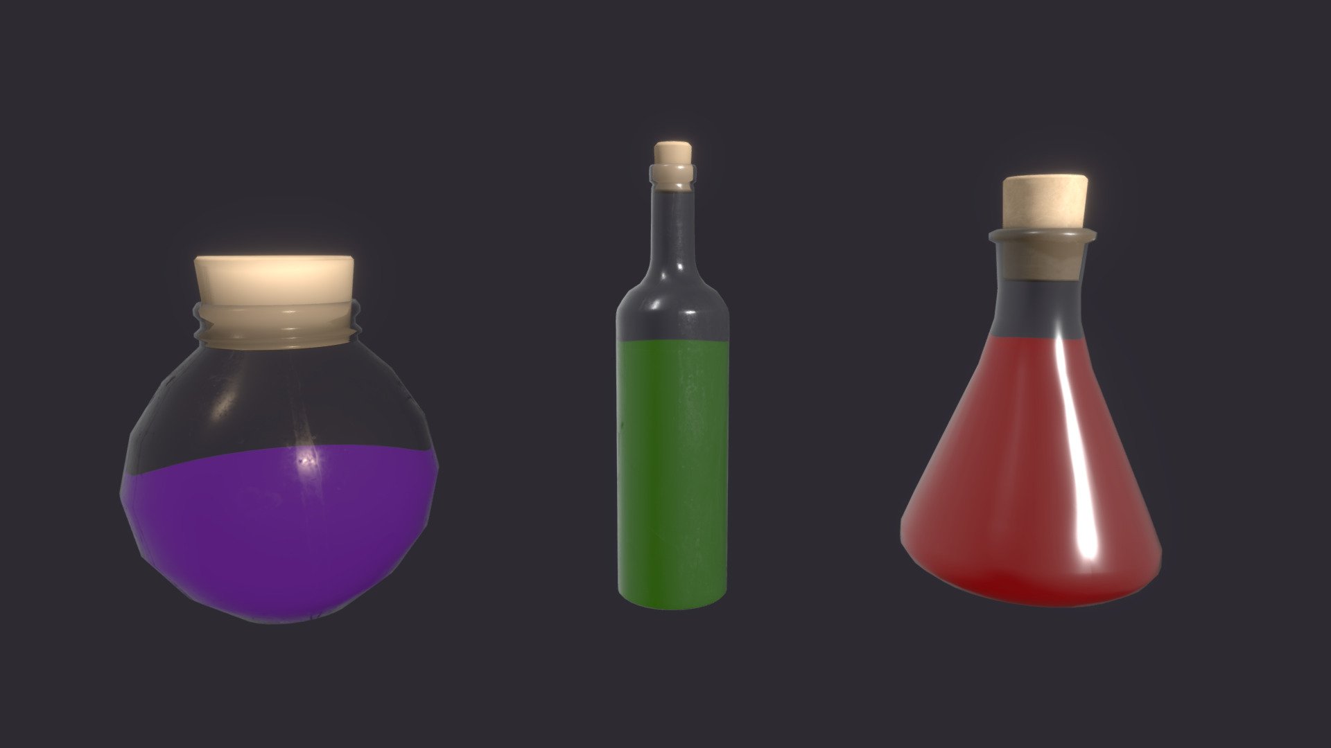 Potions - 3D model by AstroTako [e20f77e] - Sketchfab