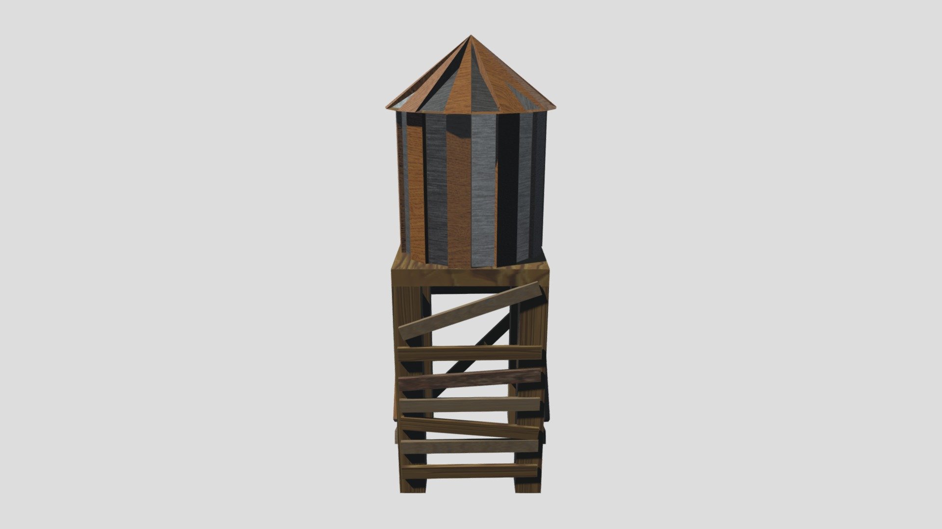 Water Tower - 3D model by Callum_Judge [e211081] - Sketchfab