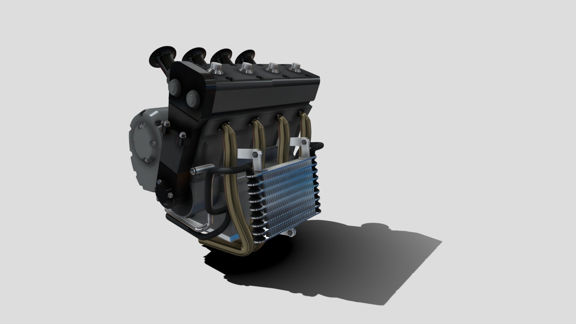 yamaha r1 engine - 3D model by Vision_Desings (@Vision_Designs ...