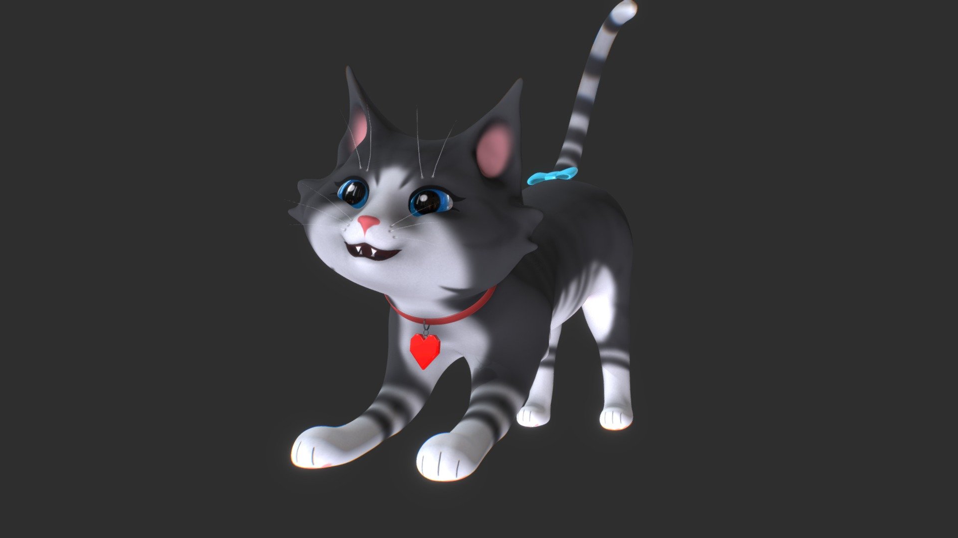 Playful Cat - 3D model by NeoT1 [e213439] - Sketchfab