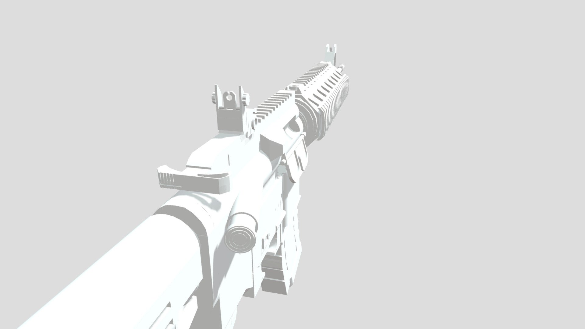 M4 (low poly, no textures) - 3D model by ReoPtitCerveau [e2159a3 ...