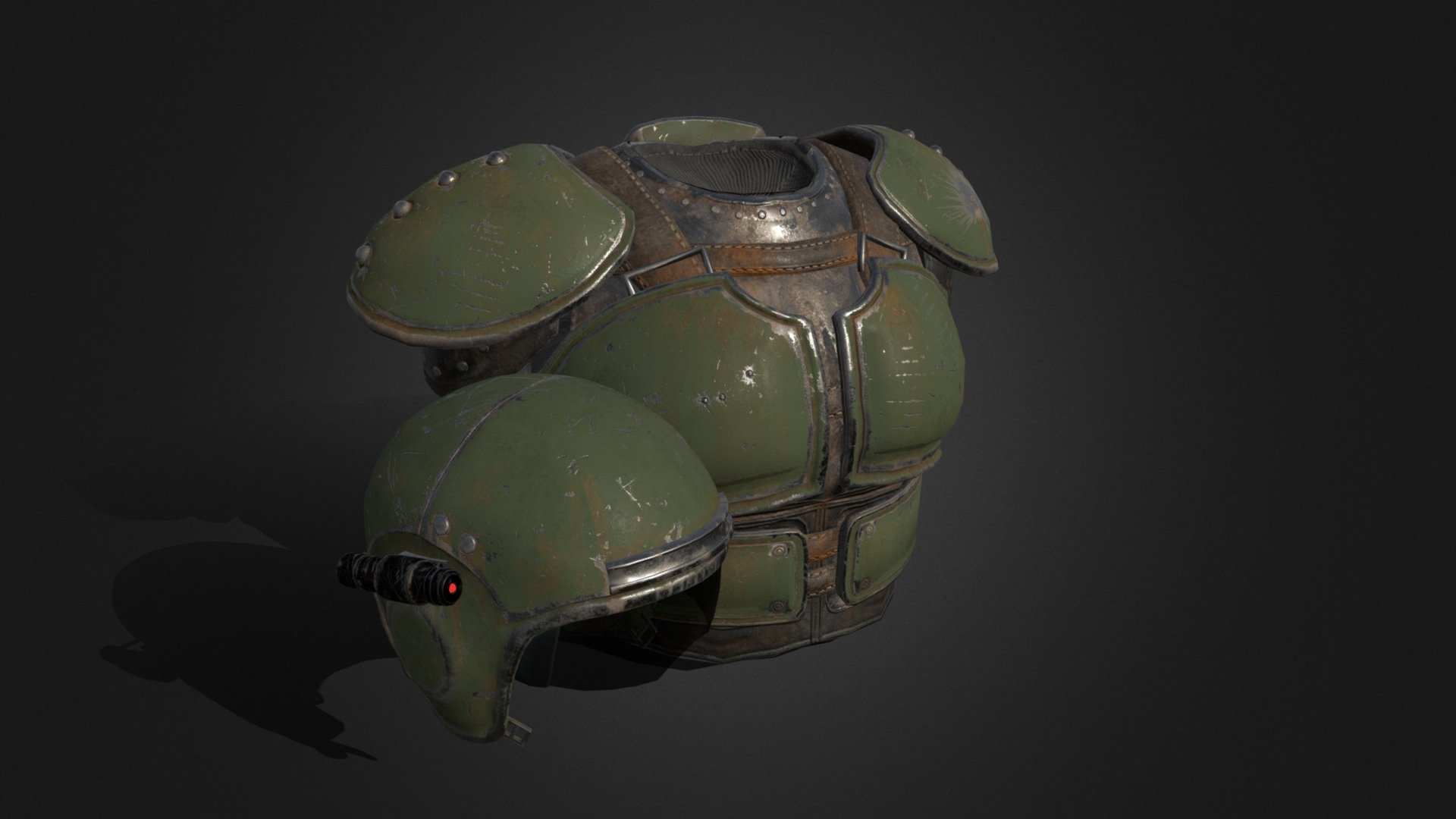 Classic Fallout combat armor (UPLOAD TEST) - 3D model by curhaj ...