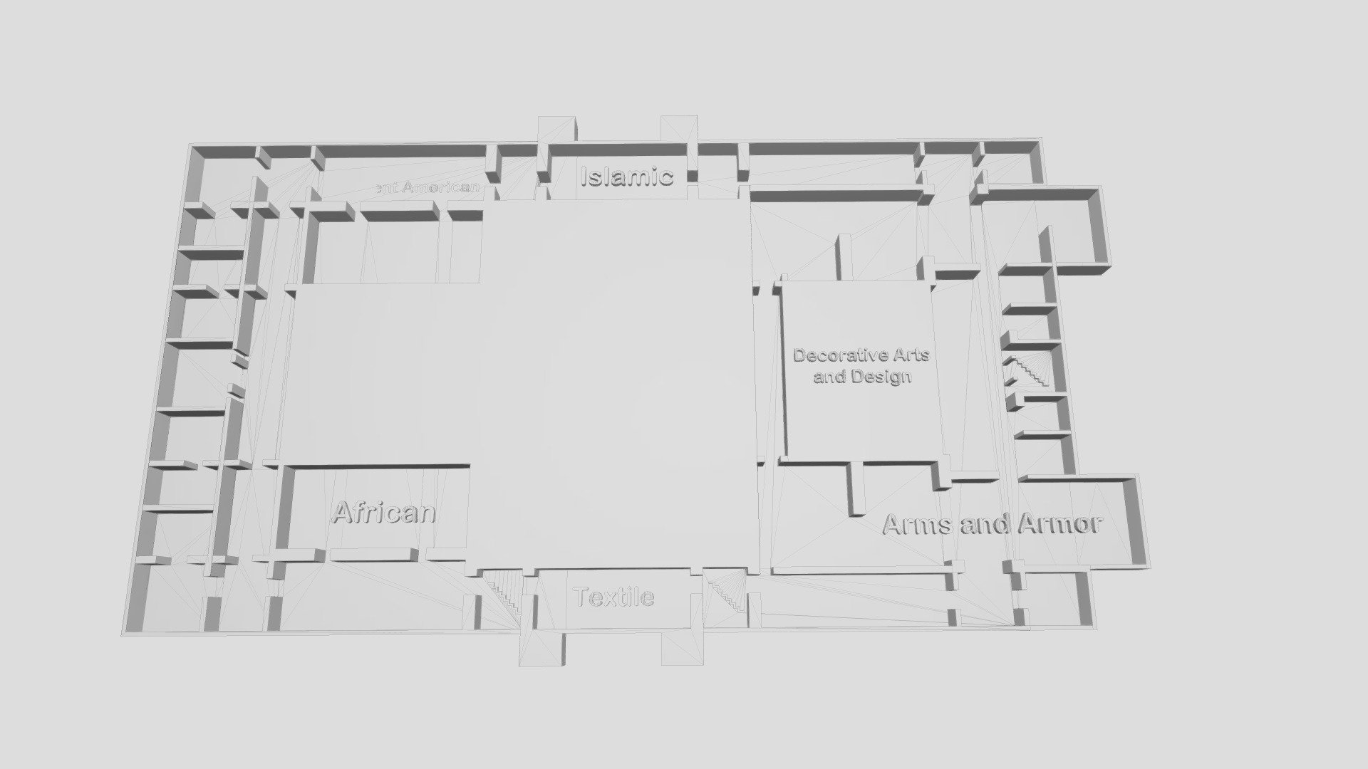 Art Museum - Floor 1 - Download Free 3D model by SmolBork [e215bd6 ...