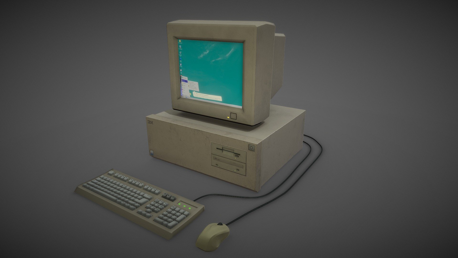 old pc - Buy Royalty Free 3D model by Samad.Ahmed [e21727a] - Sketchfab ...