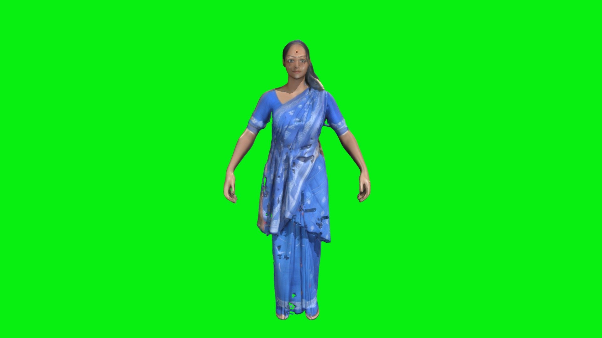 Indian poor aunty 3d model fts - Download Free 3D model by Sunny khude ...
