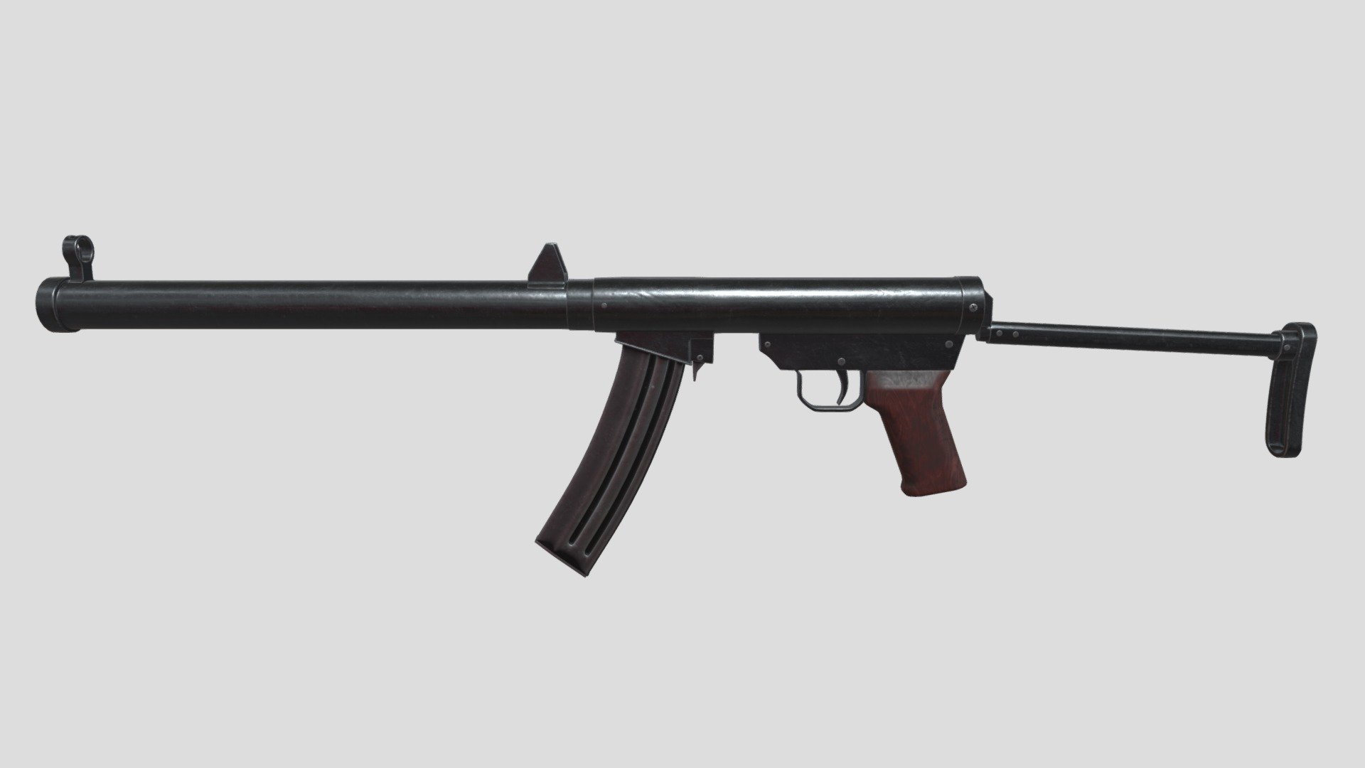 Type 85 SD - Sub-Machine Gun - 3D model by user77 [e21c2c4] - Sketchfab