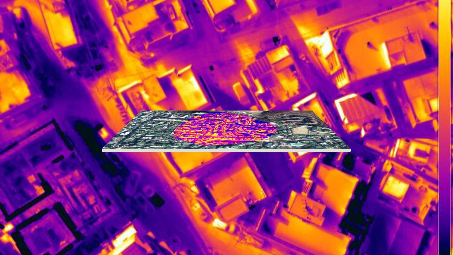 Urban heat map - 3D model by Airsens (@airsens17) [e21cd3c] - Sketchfab