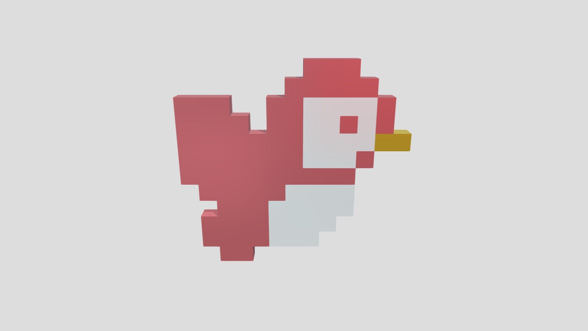 3D Pixelated Bird - Download Free 3D model by manimacdev [e220af5 ...