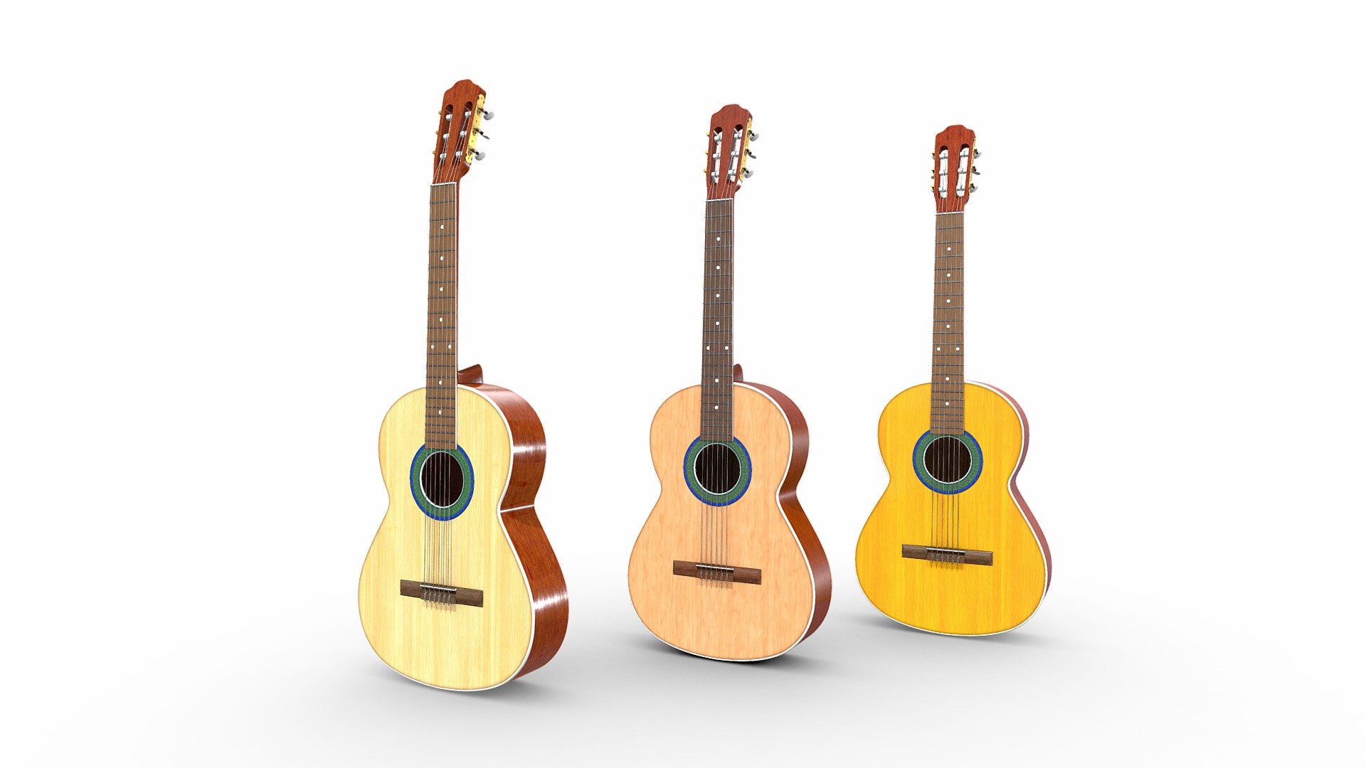 Classical Guitar Part 2 - 3D model by red-polygon [e22559e] - Sketchfab
