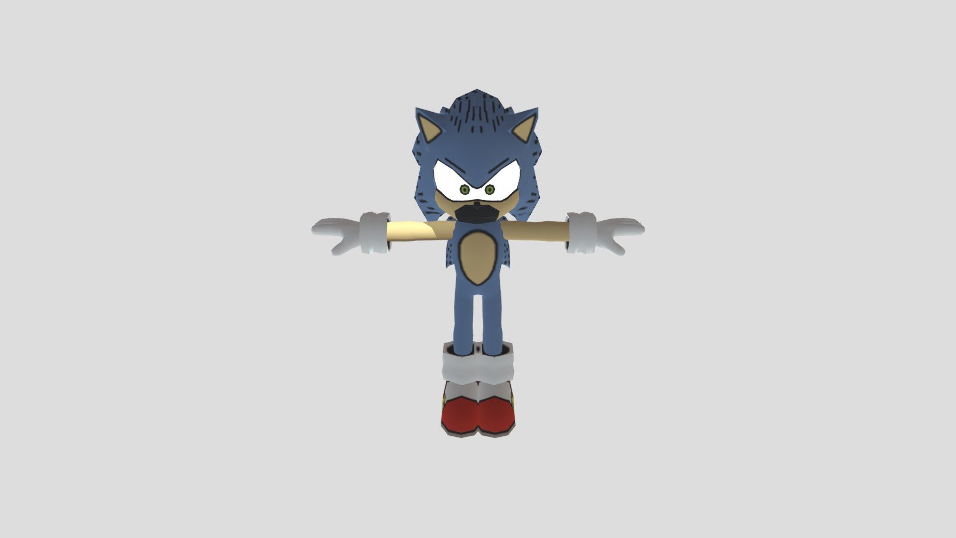 badly drawn sonic - 3D model by kittu kat :] (@katty1233) [e2283c0 ...