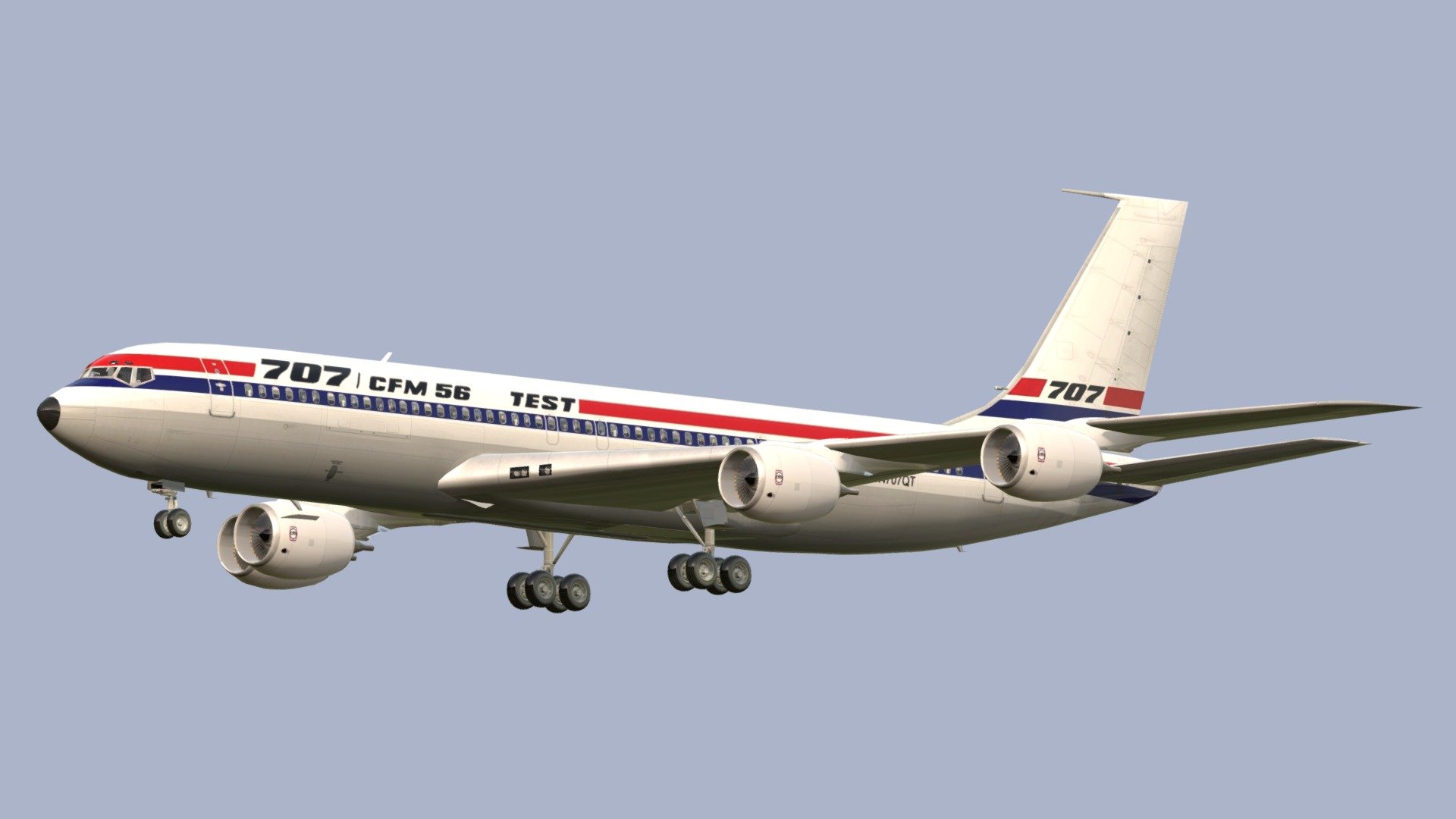 CFM Test Boeing 707-700 - Download Free 3D model by OUTPISTON [e229a71 ...