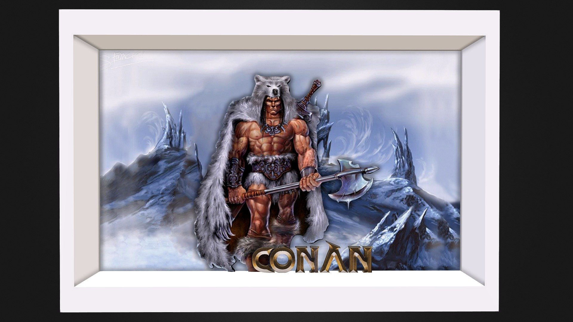 Conan Cadre 3d - 3D model by Art-Conan [e22a328] - Sketchfab