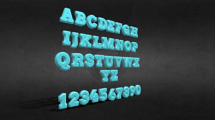 Alphabets 3D models - Sketchfab
