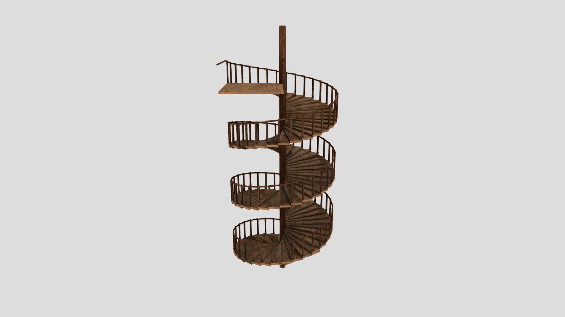 Wooden Stairs - Download Free 3D model by Geri3D [e23056a] - Sketchfab