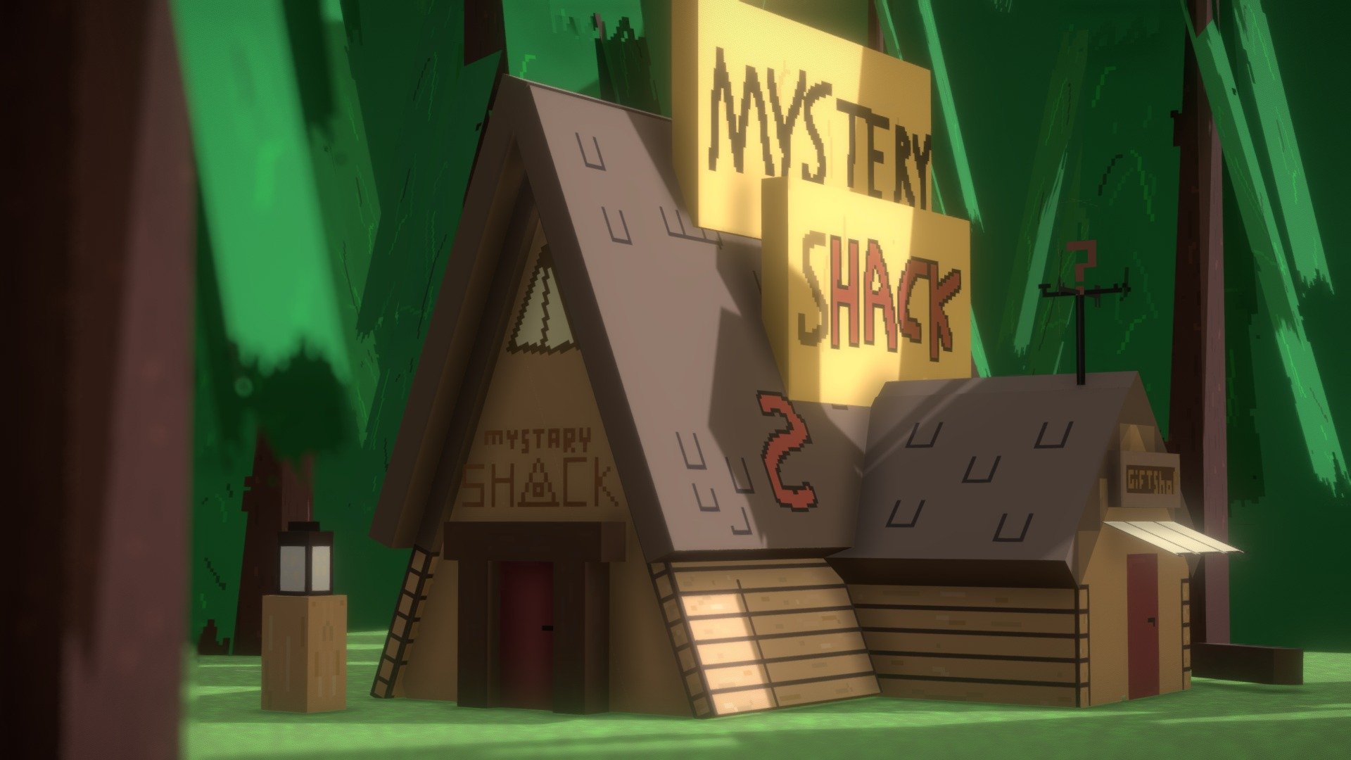 Mystery Shack - 3D model by CoolPixelpro [e233244] - Sketchfab