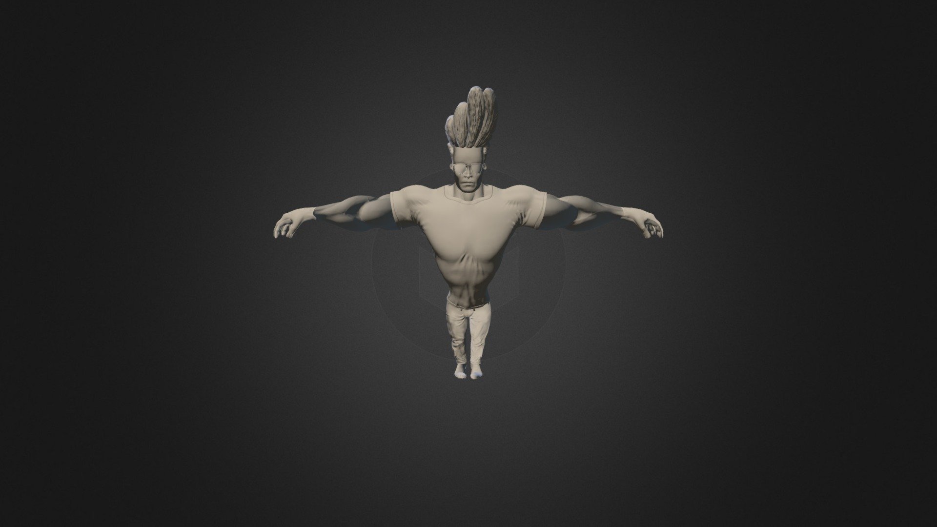 Johnny Bravo - 3D model by Brandon Yates (@byates2985) [e234934 ...